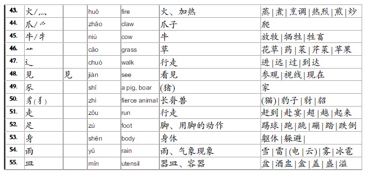 Common Chinese Radicals 03_Radicals in Chinese(部首)_Basic Chinese ...